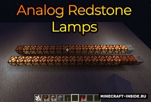 Мод Analog Redstone Lamps для Minecraft 1.15.2