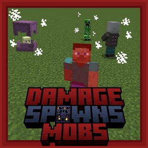 Мод Damage Spawns Mobs для Minecraft 1.19.2